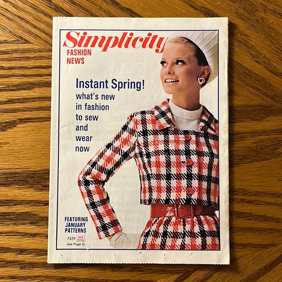 Simplicity | Other | Vtg 967 Simplicity Fashion News Magazine January ...
